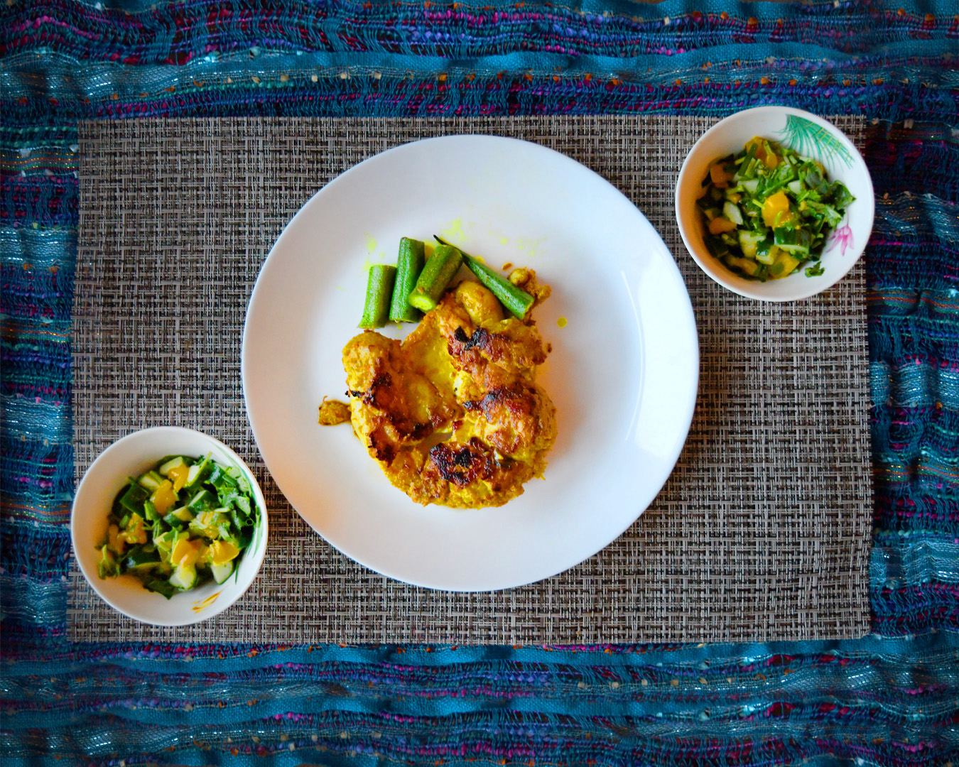 Turmeric Chicken with Mango Salsa - Eat with Meraki