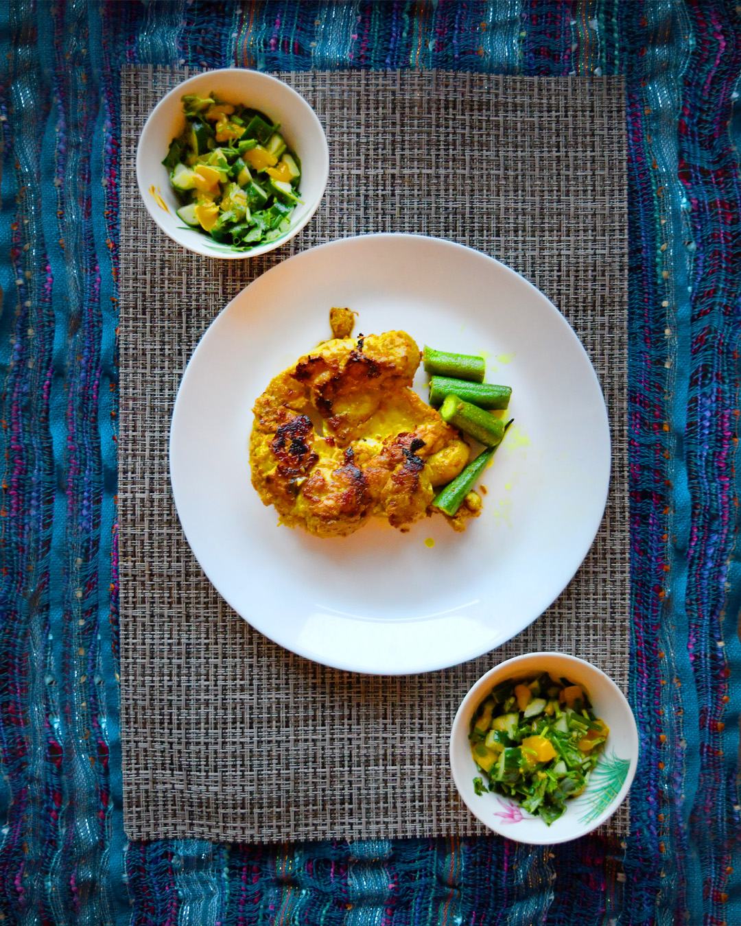 Turmeric Chicken with Mango Salsa - Eat with Meraki