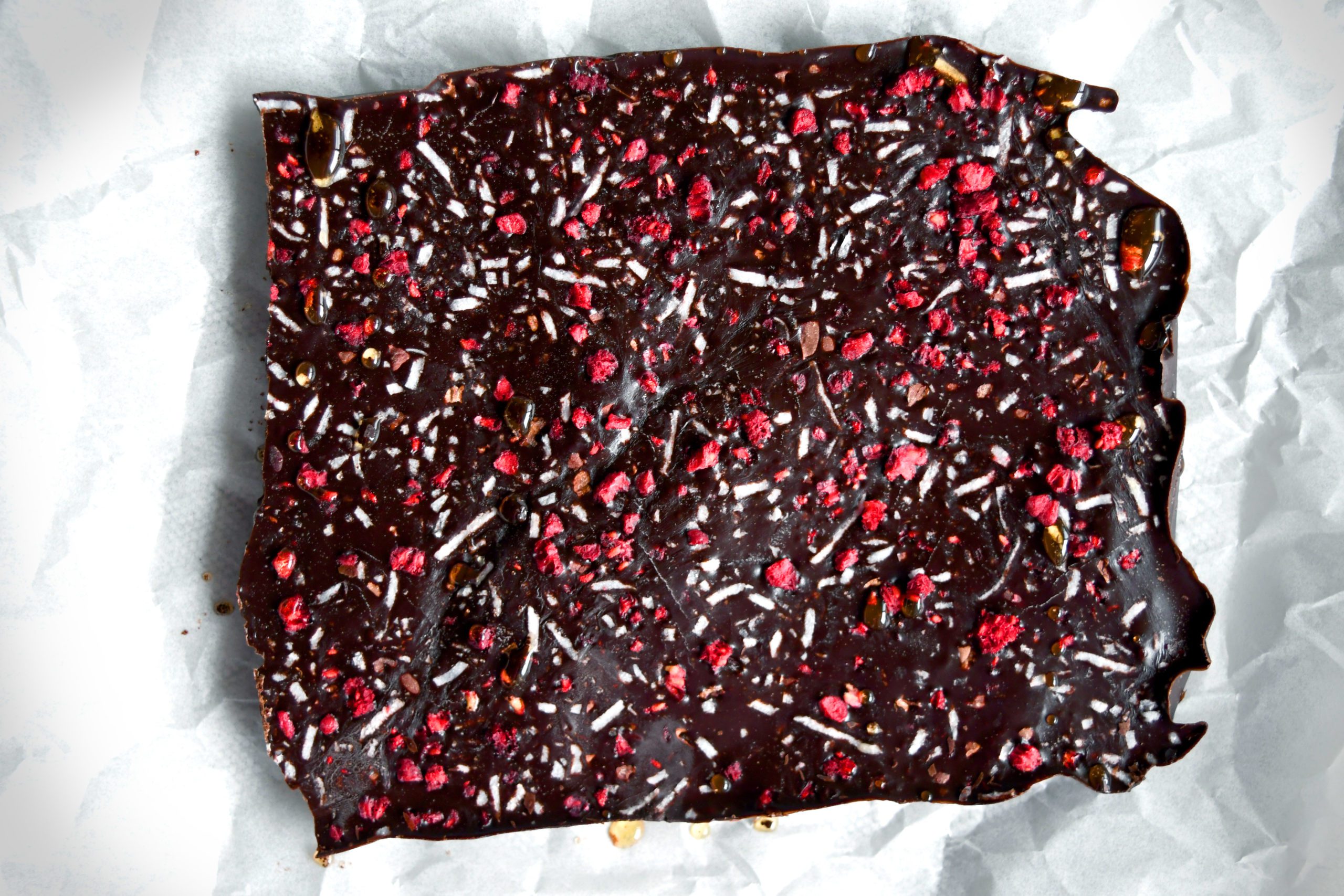 Raspberry Coconut Bark - Eat with Meraki