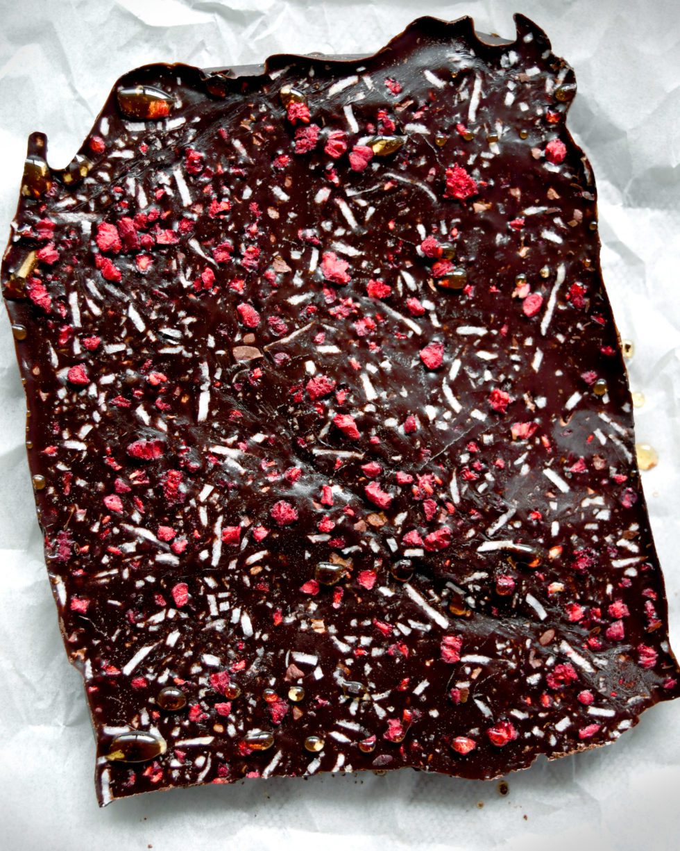 Raspberry Coconut Bark - Eat with Meraki